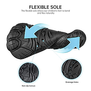 SEEKWAY Barefoot Water Shoes for Kids - Wide Toe Box and Quick-Dry Sand Shoes Toddler for Hiking Swim Beach Pool Kayak Sport Accessories, Camping Essentials Must-Haves for Boys Girls Sizes