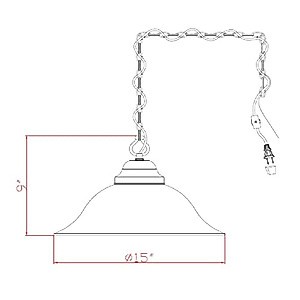 Design House 517565 Millbridge Traditional 1-Light Indoor Hanging Swag Light with Alabaster Glass Shade for Living Dining Room Bar Area, Satin Nickel Finish