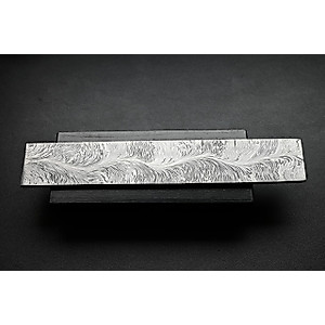 Forged Factory Damascus Steel Billet for Knife Making, Snake Pattern, 12 inches