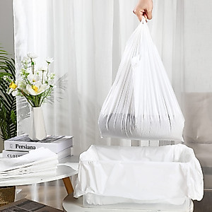 Yunlly 100 Pcs Cat Litter Box Liners Compatible with LitterMaid 13 x 22 Inch Heavy Duty Cat Litter Bags Trash Liners with Handles for Use in Self Cleaning Litter Waste Trays Cat Pan Waste Bin