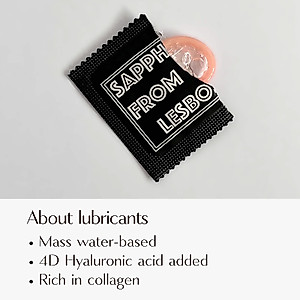 Sappho from lesbos Crush Pink Finger Condoms, Ultral Thin Lubricated Latex Fingersex Cots for STI Protection, Natural Sensitive - 6 Count, No Fragrance