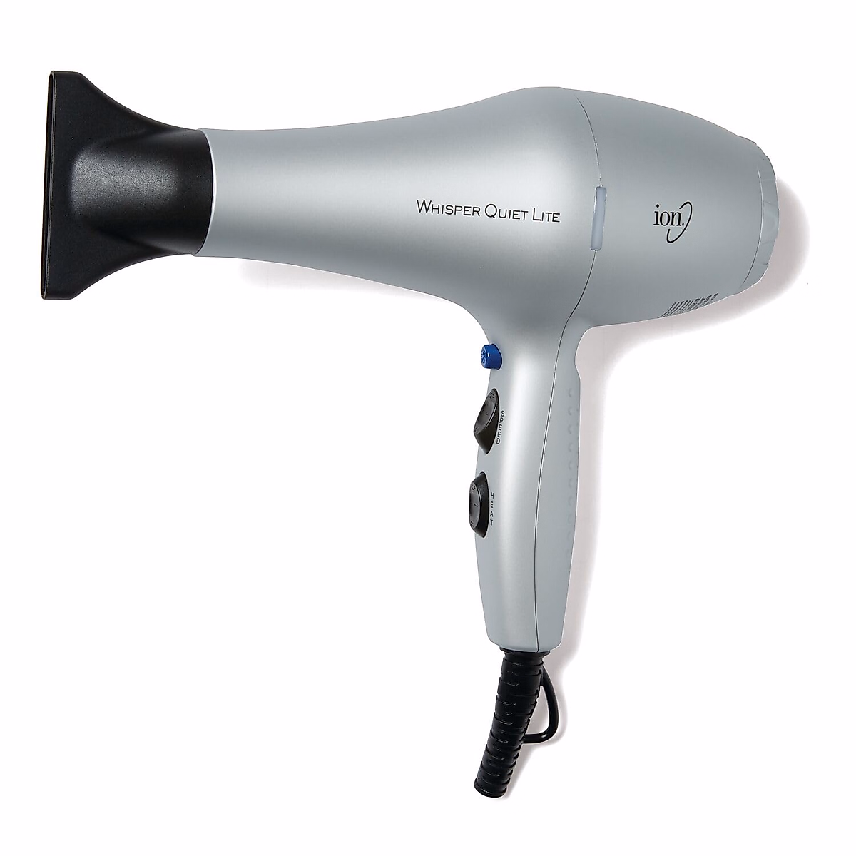 Ion Whisper Quiet Lite Ionic Ceramic Hair Dryer, 1875 Watts, Lightweight, Powerful, 4 Temperatures, 2 Speeds