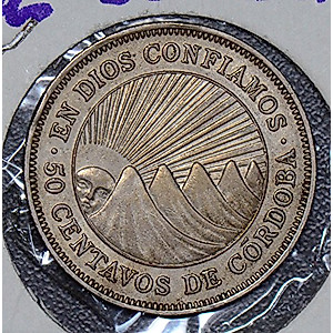 Collectible Coin 190510 Nicaragua 1946 50 Centavos AU