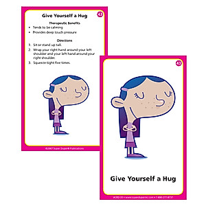 Sensory Diet Behavior and Body Awareness Flash Card Deck - Super Duper Educational Learning Toy for Kids