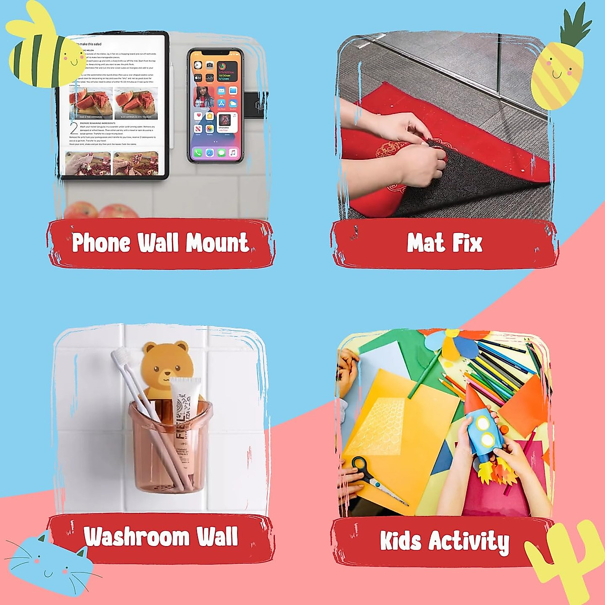 D-NYX 2 Pack Professional Painters Tape 2 inches x 60 Yards Sharp Edge Line Technology Residue-Free Multi-Surface Blue Painter Tape (120 Total Yd) Paper Masking Paint Tape for Wall Art Renovation