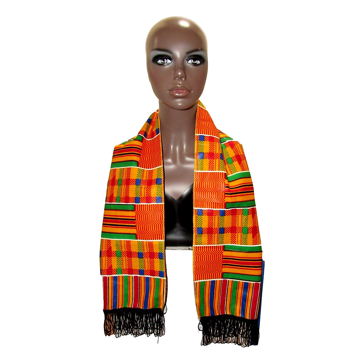 ShopHaven African Kente Scarf, Kente Stole, Kente Cloth, African Scarf, African Print, Black Graduation, Black History, Kwanzaa, Afrocentric, Africa,