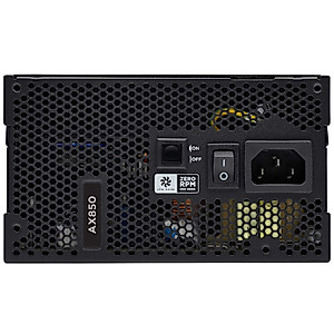 Corsair AX Series, AX850, 850 Watt, 80+ Titanium Certified, Fully Modular Power Supply