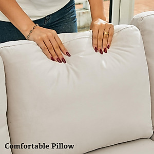 Belffin Velvet Middle Module Seat for Modular Sectional Sofa Couch Armless Single Seat Module Sofa Chair Beige