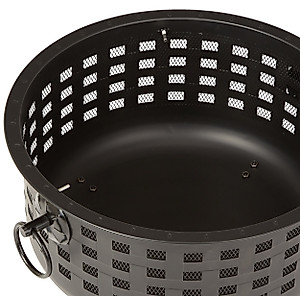 Amazon Basics 24 Inch Steel Round Lattice Fire Pit