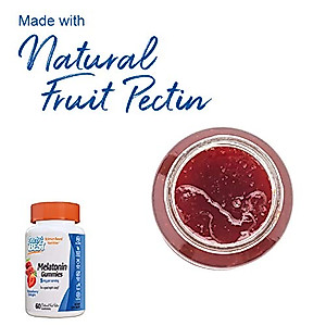 Doctor's Best Melatonin Gummies- 5 mg per Serving, Helps Promote Healthy Sleep, Jet Lag, 60 Count