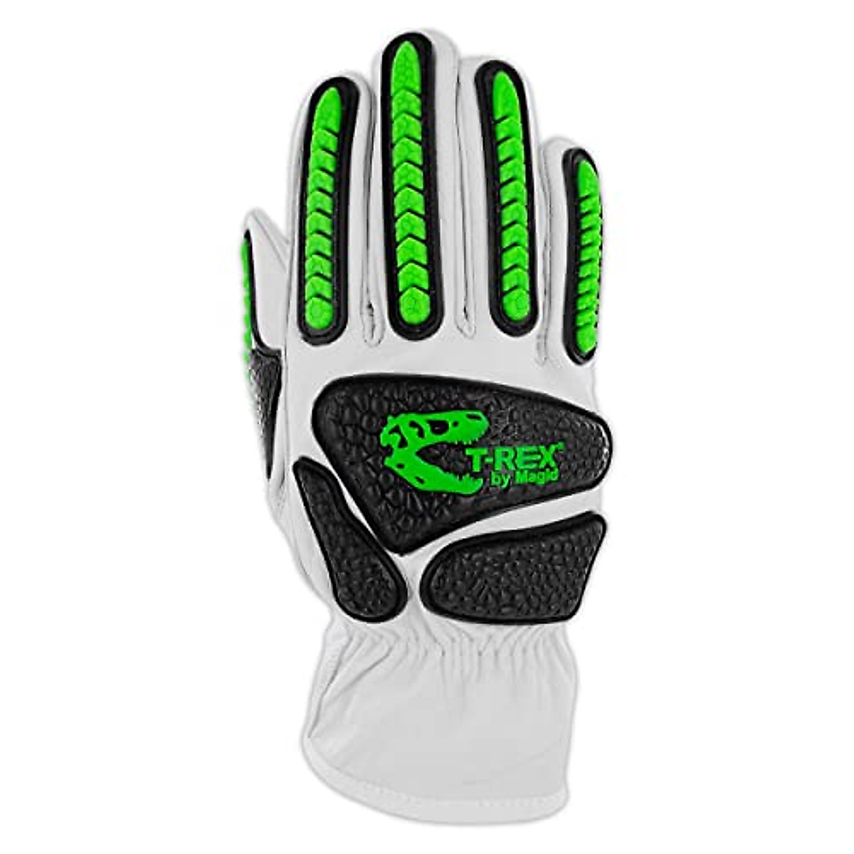 MAGID T-REX Rebel Series TRX814 Goatskin para-Aramid Lined Driver Impact Glove – Cut Level A6-9/L (1 PR), White