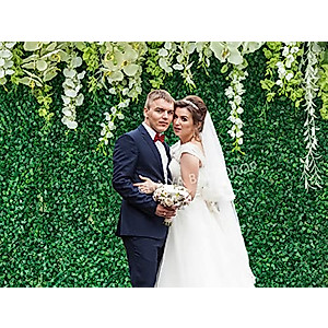 Greenery Backdrop with Flowers Green Leaf White Flower Photo Backdrops Bridal Shower Backdrop for Wedding Backdrops Reception Ceremony Birthday Backdrop 027