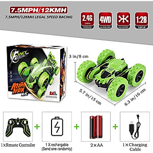 Joyjam Toys for 6-12 Year Old Boys RC Stunt Car for Kids and Adults 4WD Off Road Truck 2.4Ghz Remote Control Vehicle Double Sided 360 Degree Rotating Christmas Birthday Gifts for Boys