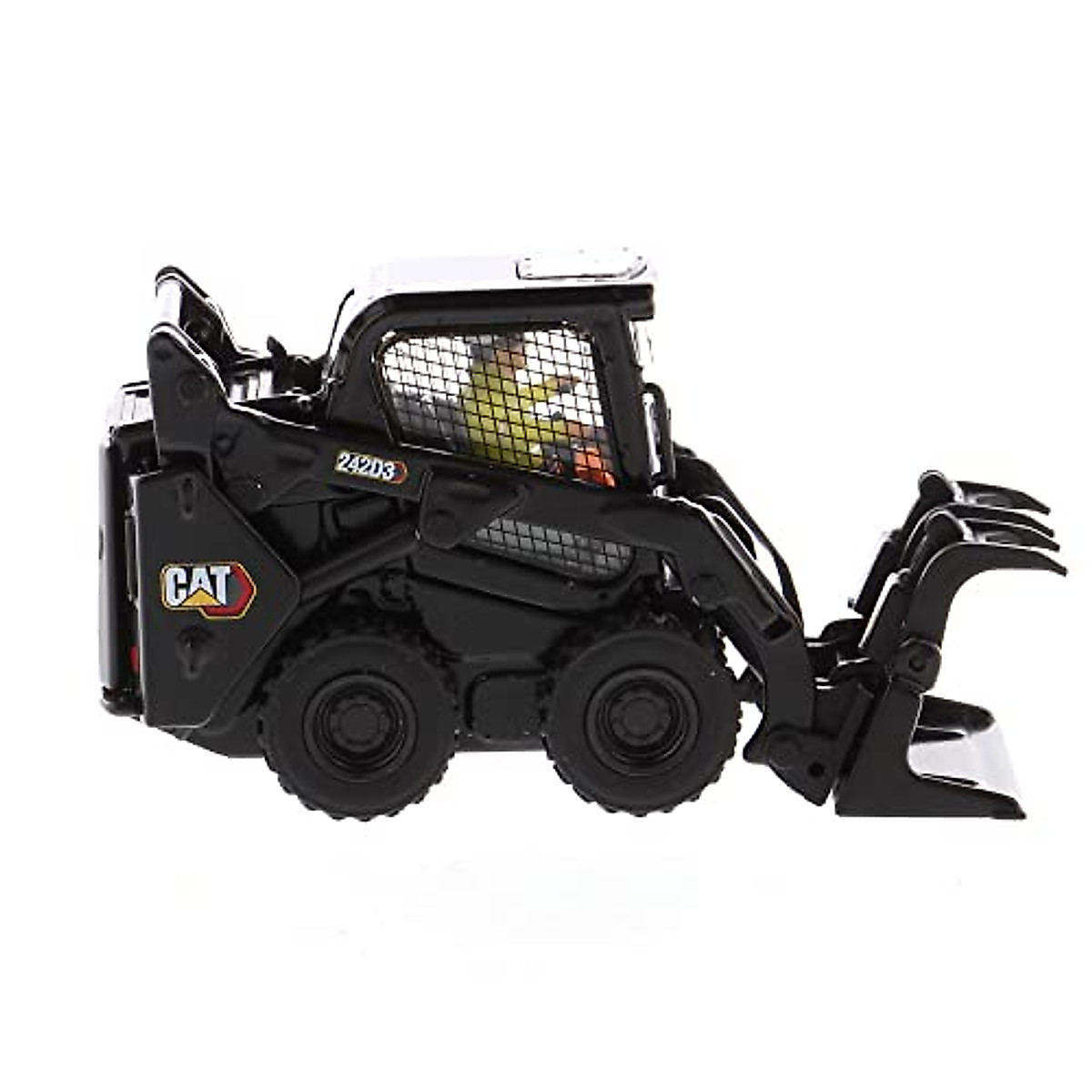1:50 Caterpillar 242D3 Skid Steer Loader with Special Black Paint - Diecast Masters - High Line Series - 85676BK