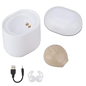 fo sa Mini Wireless BT Earbuds with Wireless Charging Case, Ultra Small Stereo Headphones in Ear Built in Mic Support Deep Noise Reductio,3 4 Hours Talk Time,Music Time