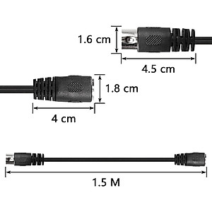 SinLoon 59inch MIDI Din Extension Cable,MIDI 5-Pin DIN Male to Female Audio MIDI/at Adapter Cable for MIDI Keyboard (Synthesizer, Organ, Electric Piano, MIDI Guitar (D5P M-F,1.5meter)
