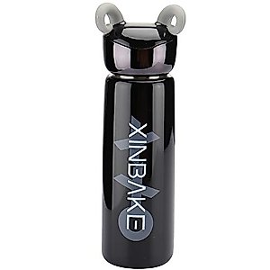 Vacuum Mug for kids Cute Shofar Thermos 2019 New Stainless Steel Hot Water Bottle Travel Cup（Black）