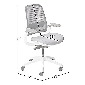 Steelcase Series 1 Office Chair, Carpet Casters, Grey