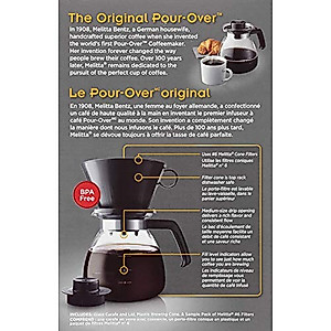 Melitta 640616 Coffee Maker, 52 oz, Glass Carafe