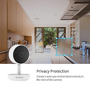 blurams 2pc Home Pro, Security Camera 1080p FHD | w/Facia Recognition, 2-Way Talk, Human/Sound Detect, Person Alert, Night Vision and Siren | Cloud/Local Storage Available, Compatible with Alexa