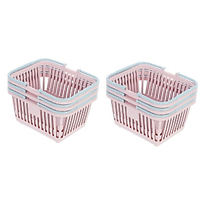 Didiseaon 6 pcs Storage basket shopping basket small baskets for organizing basket with handle kids shopping cart Grocery Baskets Mini plastic pallets Vegetable Basket storage box child Toy