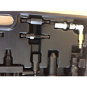 PMD Products Diesel Engine Compression Pressure Tester is Compatible with Repair and Replace on GM Duramax Ford Powerstroke Cummins International NAVISTAR Detroit CAT Perkins Engines 1000PSI