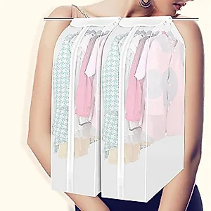 Whitelotous Garment Suit Coat Cover Protector Wardrobe Storage Bag (L)