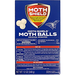 Moth Shield Moth Ball Traps for Clothes, Furniture, Carpet and Pantry Moths, 12 Ounce Box (Original Scented, 12 Ounce (1 Pack)