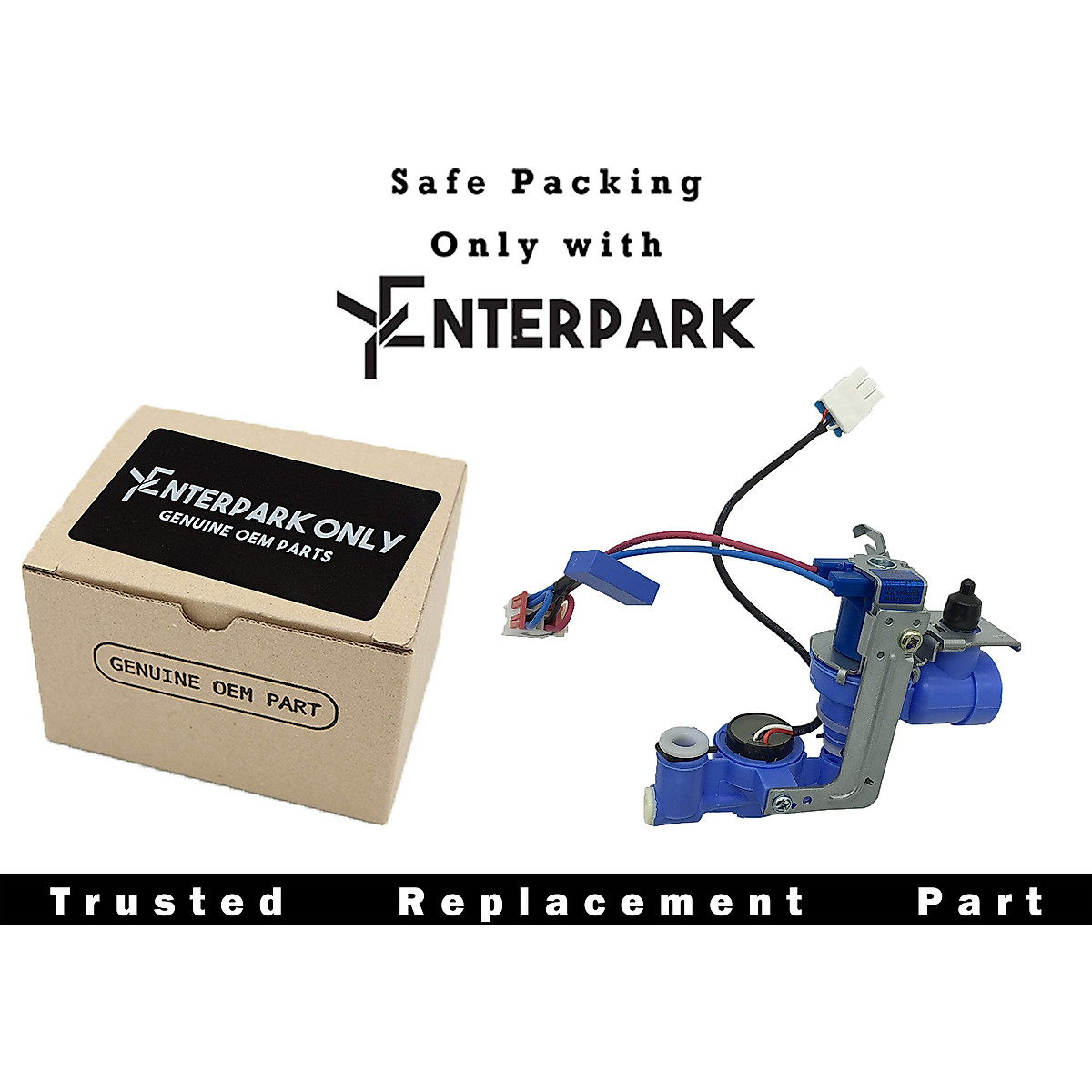 Enterpark AJU72992601 Refrigerator Water Inlet Valve Replacement Part for LG Refrigerator, Replaces AP4671476 PS3533117 5220JB2009A 5221JA2011J