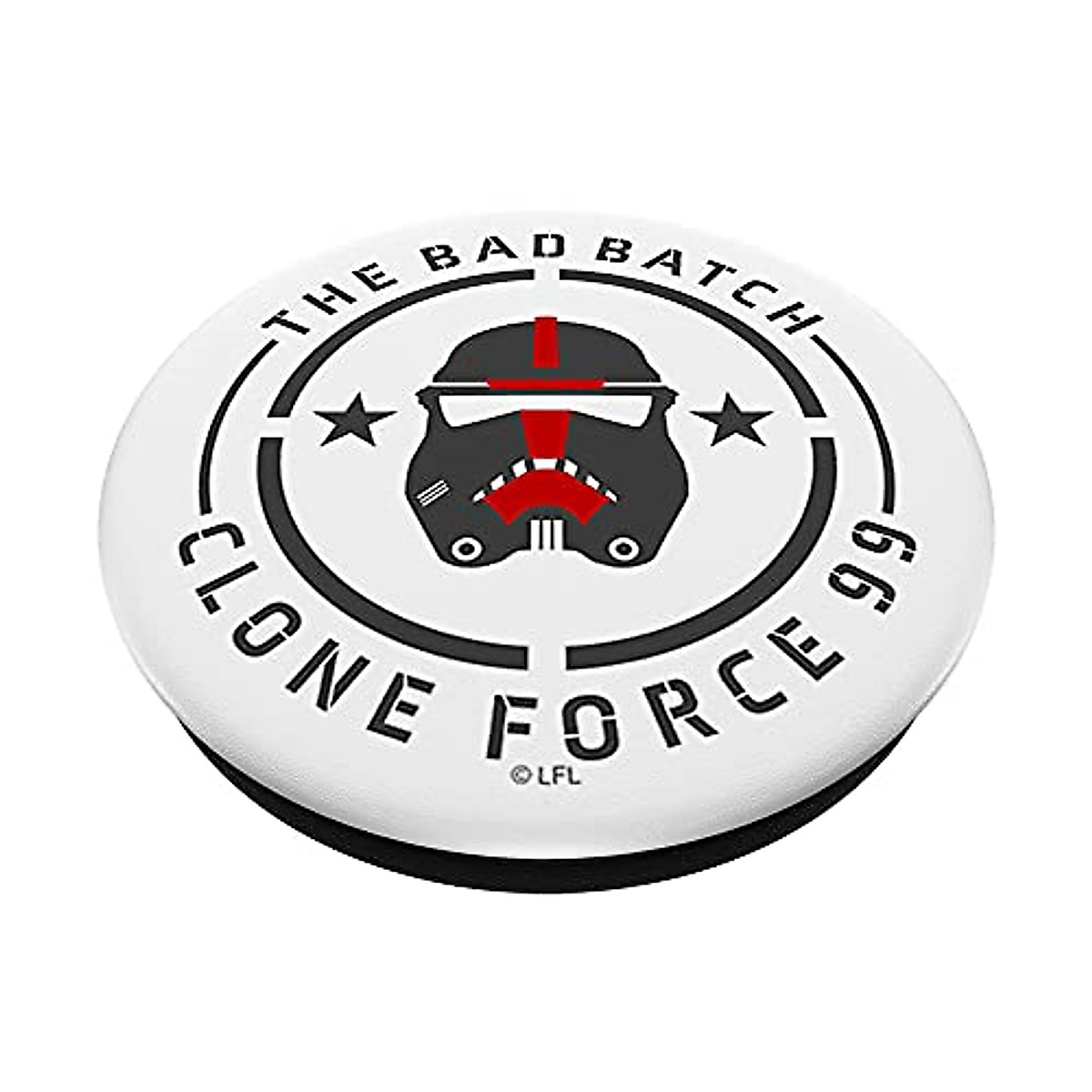 Star Wars: Bad Batch Clone Force 99 Helmet Red & Grey PopSockets Swappable PopGrip