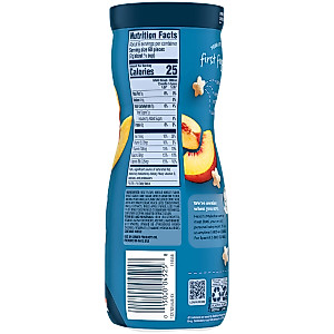 Gerber Grain & Grow Puffs, Peach, 1.48 Oz