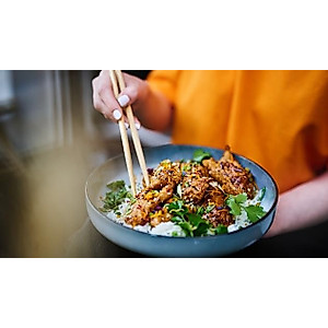 Lourmet 5 Pairs Multicolor Bamboo Chopsticks 8.8 inches Long - Reusable Chopsticks Dishwasher Safe for Chinese Foods, Japanese Chopsticks, Non Slip and Sturdy