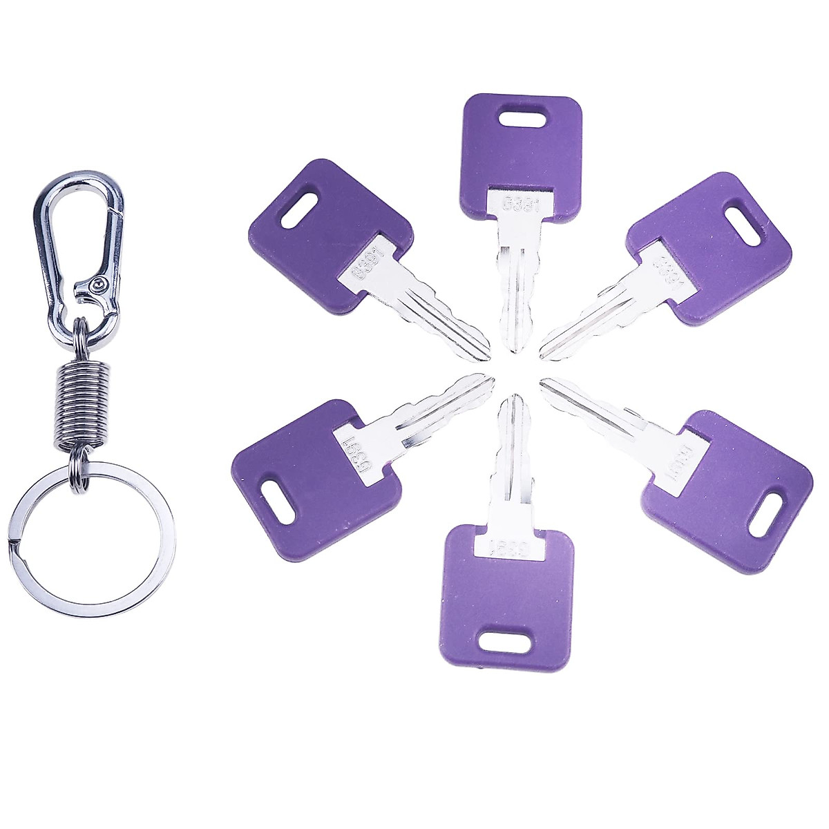 ZTUOAUMA 6X Precut RV Camper Storage Compartment Motorhome Travel Trailer Keys G391 94155 for Global Link Camper Toy Hauler Fastec Bauer Lippert Components Montana Door Lock Replacement Keys