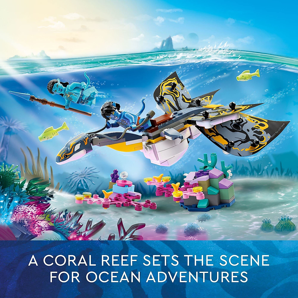 LEGO Avatar Ilu Discovery 75575, The Way of Water Movie Building Toy Ocean Set, Animal-Like Underwater Creature Figure, Collectible Display Idea for Kids and Movie Fans