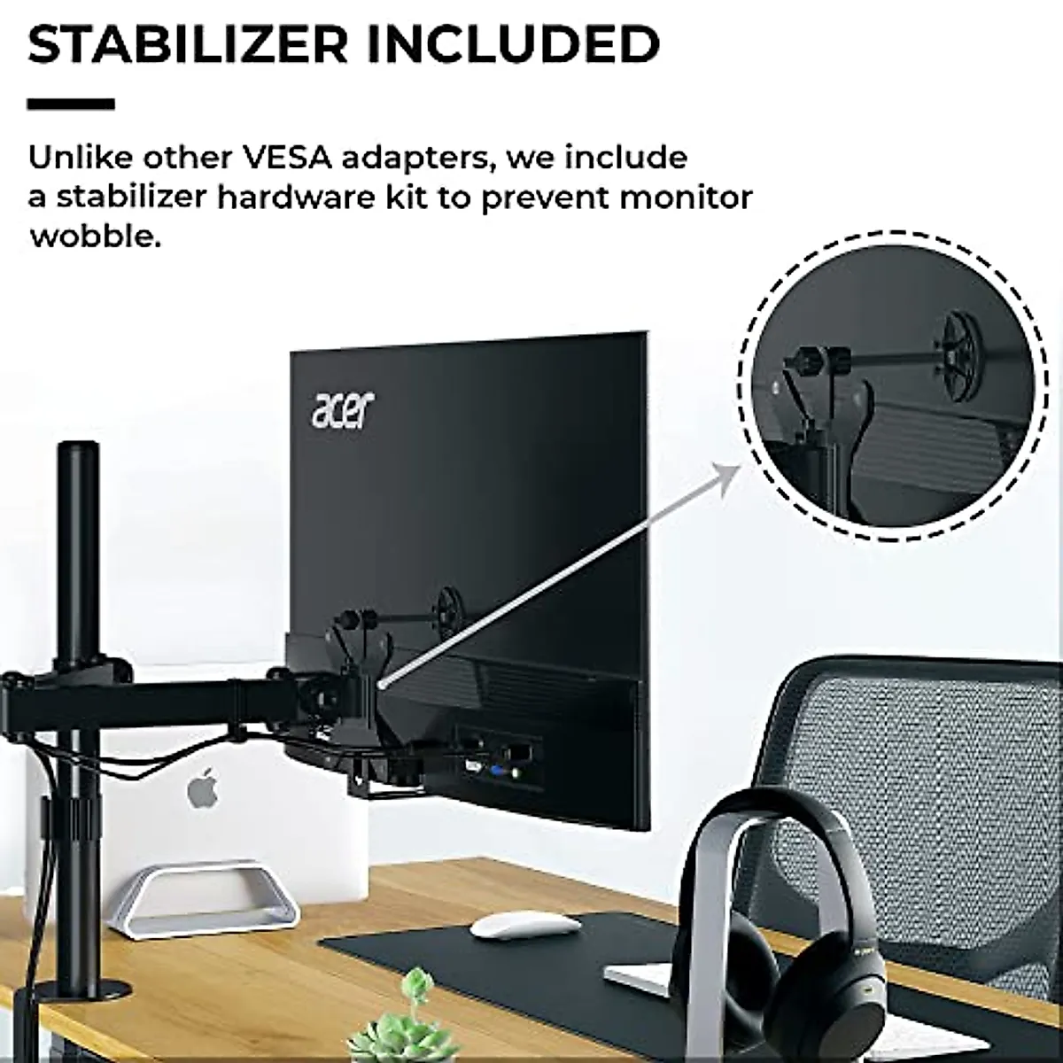VESA Mount Adapter for Acer Monitors - HumanCentric Bracket