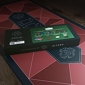 Bullets Playing Cards Poker Sets with Case - Versatile Denominations for Poker, Blackjack, & Casino Games - Durable & Complete Set - Poker Case with 500 Ceramic Poker Chips 'Richie' with Values