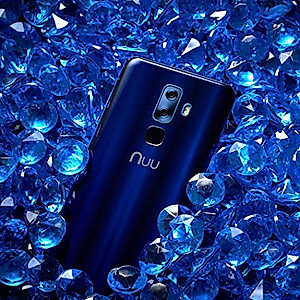 NUU Mobile G3-64GB/4GB RAM - 13MP+5MP Rear Camera, 13MP Front Selfie Camera - Dual-SIM 4G LTE Unlocked Cell Phone- Blue-One-Year US Warranty