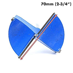 2-3/4 Inch 70mm Forstner Drill Bit Woodworking Hole Saw Wood Cutter, Professional Alloy Steel Wood Drilling Woodworking Hole Boring Bit Power Rotary Cutting Tool (Blue)