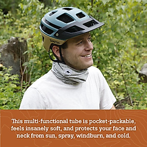 Turtle Fur Stria Totally Tubular Neck Gaiter, UPF 50+, Multifunctional Headwear, 10+ Ways to Wear, Eclipse