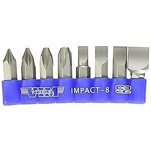 Vim Tools Impact-8 Impact Quality S2 Bit Set - 8 Piece