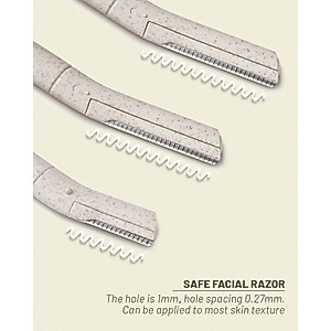 Dermaplaning Tool for Face, 15 Pcs Microblade Eyebrow Razor, Dermaplane Razor for Women Face