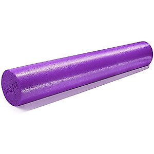 Yes4All Premium Soft-Density Round PE Foam Roller for Pilates, Yoga, Stretching, Balance & Core Exercises - 18 inch Purple