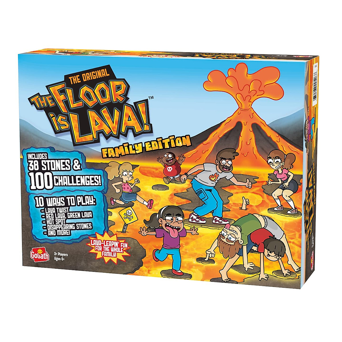 The Original The Floor is Lava! Family Edition - Interactive Game for Kids and Adults - Promotes Physical Activity - Indoor and Outdoor Safe