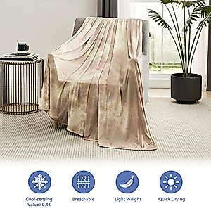 Topcee Cooling Throw Blanket for Hot Sleepers,Arc-Chill Q-Max >0.5 Cool Fiber,100% Oeko-Tex Certified Lightweight Summer Cool Blanket for Travel/Outdoor Ultra Cold Breathable,50''x70''