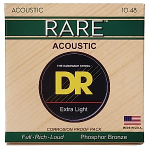 DR Strings Rare - Phosphor Bronze AcousticHex Core 10-48