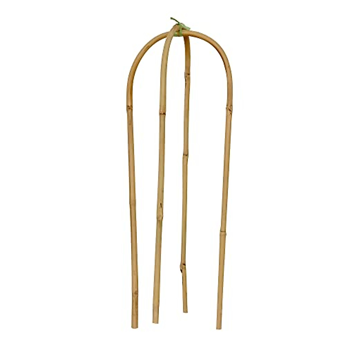 10-Packed In Carton, 18" Natural Bamboo U Trellis Support For Climbing Plants, U Hoop Trellis Perfect For Potted Plant Growing
