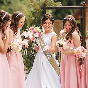 SilTriangle Bride to Be Sash Boho Bridal Shower Decorations Burlap Bachelorette Sash Bridal Party Sashes Engagement Party Decoration Wedding Bridal Shower Gifts