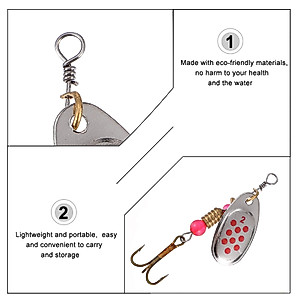 BESPORTBLE Lure Lure Baits for Fishing Metal Fishing Spoons Fishing Baits Fishing Supplies Fishing Accessories Fishing Lures Spoon Fishing Lure Bass Lures Metal Trout Lures