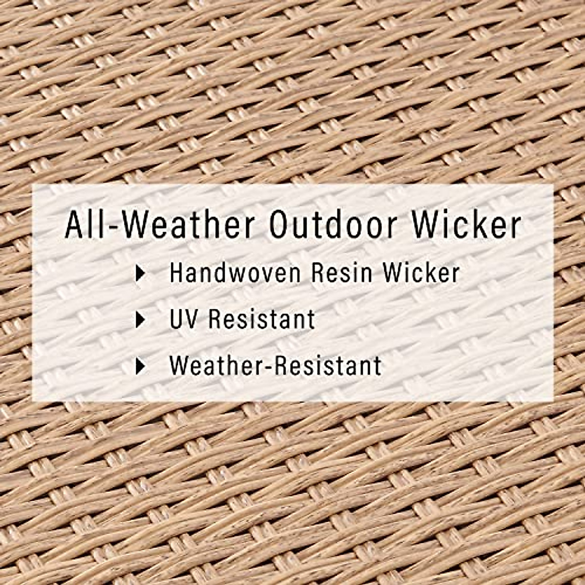 Crosley Furniture CO7185-LB Landon Outdoor Wicker Chairs (Set of 2) Light Brown