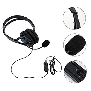 UKCOCO Headphones Gaming Headphone Gaming Earphone Stereo Earphone Big Headphone Game Headset Game Supply Professional Gaming Headset Light Headset Surround Sound Headset Glowing Headset